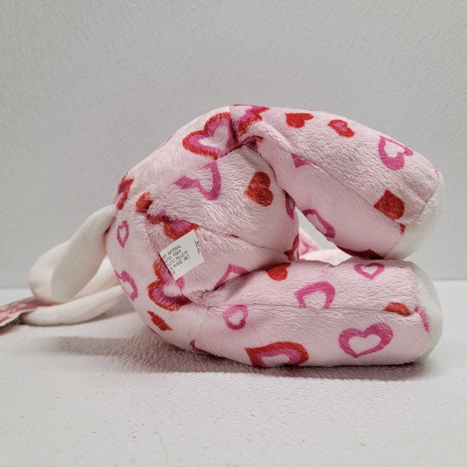 Goffa Puppy Dog Pink Floppy Plush Stuffed Animal Valentine’s Day Hearts ...