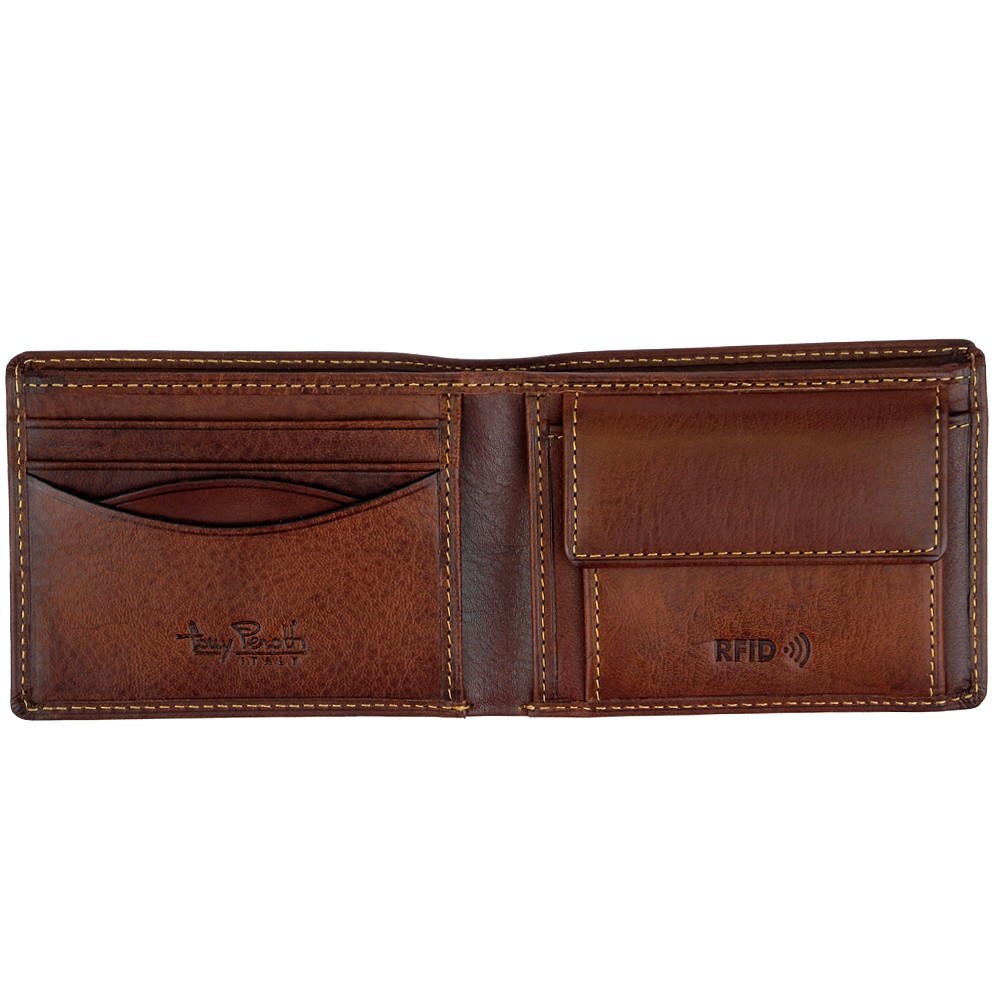 Tony Perotti Small Wallet Small Leather Purse Slimfold Wallet New | eBay UK