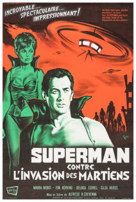 Superman against the Invasion of the Martians - French - Mexican Movie ...