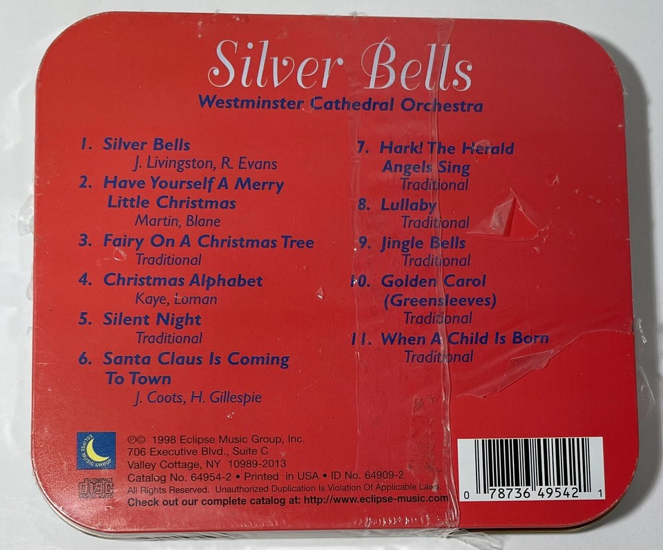 Silver Bells., Westminster Cathedral Orchestra CD, 1998 78736495421| eBay