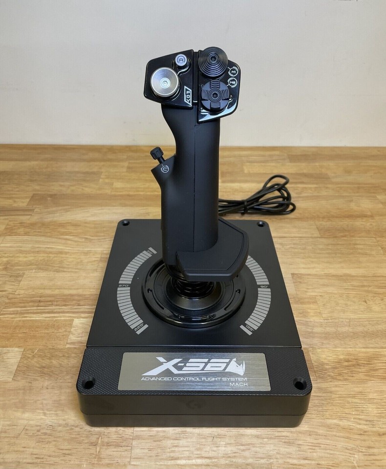 Logitech X56 H.o.t.a.s. RGB Throttle and Stick Simulation Controller ...