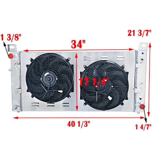3 Row Radiator Shroud Fan Relay For 1999-2014 Chevy Silverado GMC ...