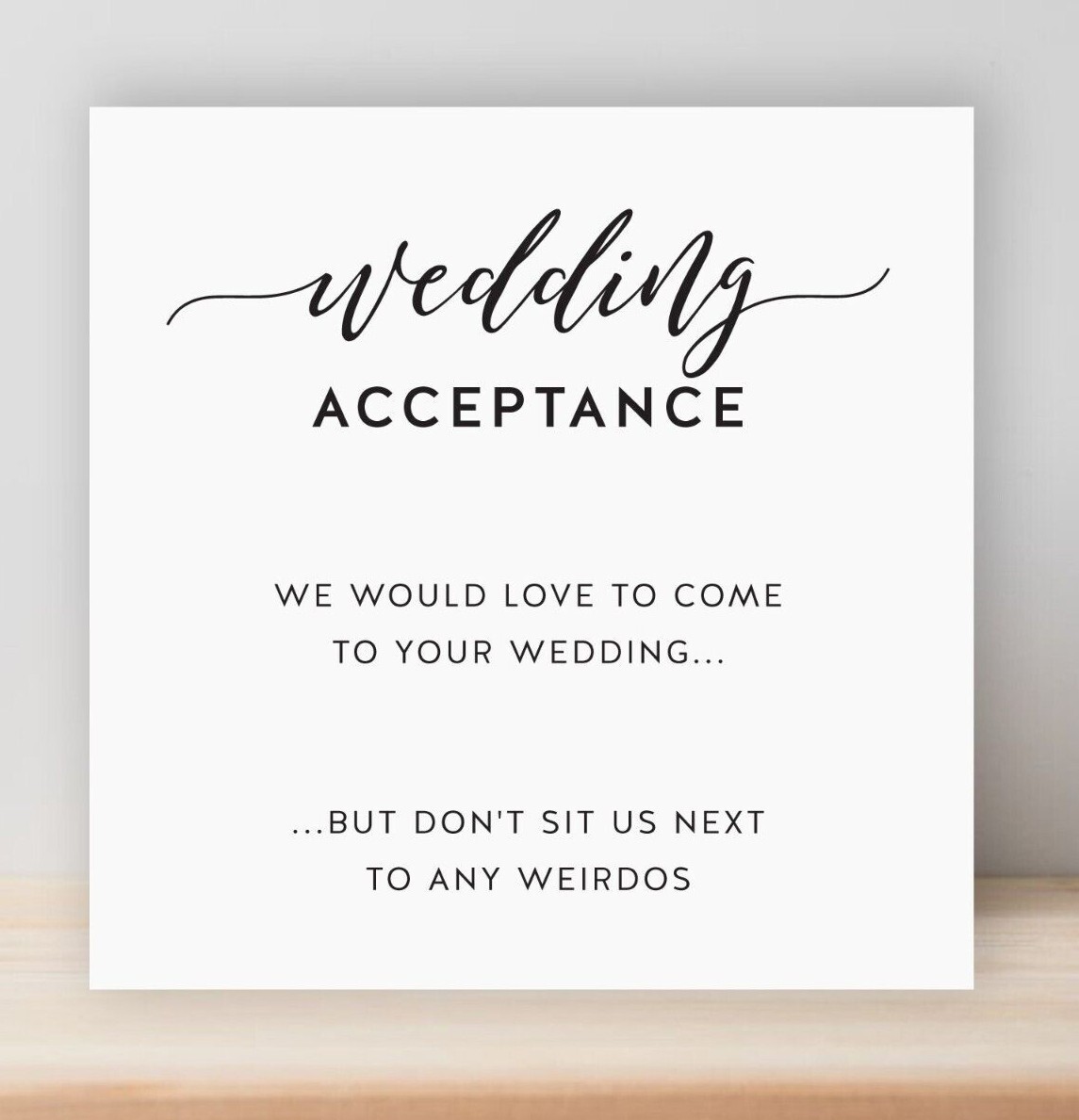 Witty wedding invitation wording | Honestweddingadvice.com