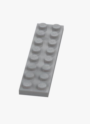 AUTHENTIC LEGO 2X8 PLATE - #3034 Plate 2x8 - MEDIUM STONE GRAY | eBay