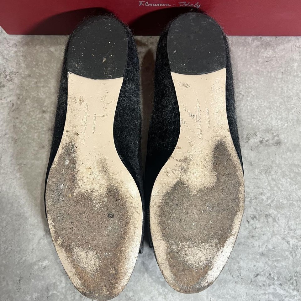 Salvatore Ferragamo Pumps Heel Vara Ribbon Black 5.5 103807c | eBay UK