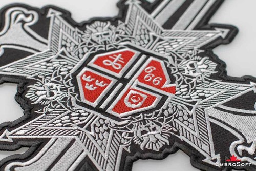 Ghost band Papa Emeritus Grucifix RED LARGE Patch Iron On / Sew On | eBay