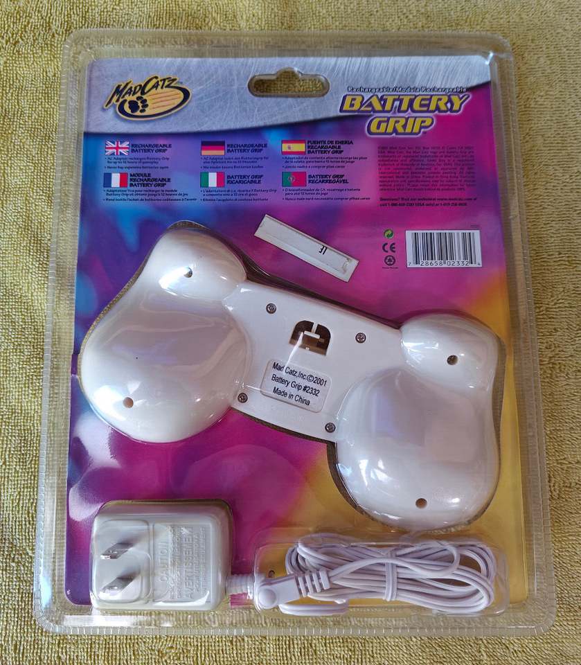 Gameboy Advance Rechargeable Battery Wing Grip by MadCatz NOS Sealed ...