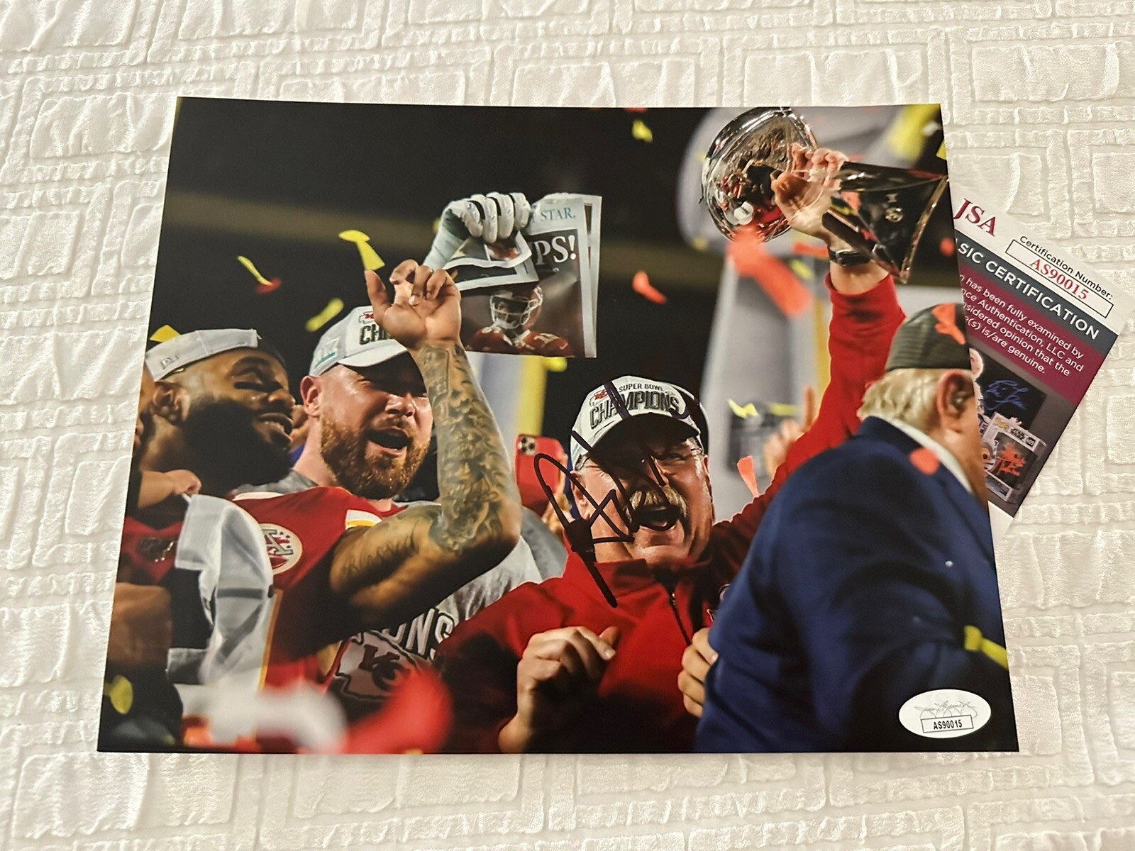 Andy Reid Signed 8 X 10 Photo Nfl Football Chiefs JSA Authentication ...