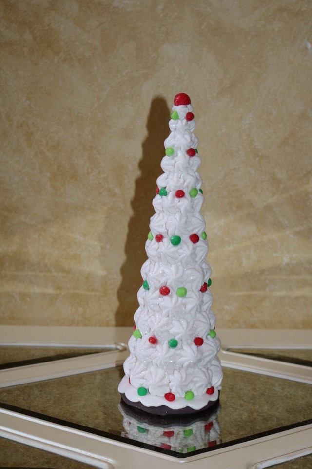 ILLUMINATED MERIINGUE TREE Valerie Parr Hill CLASSIC Red Green 12.5" | eBay