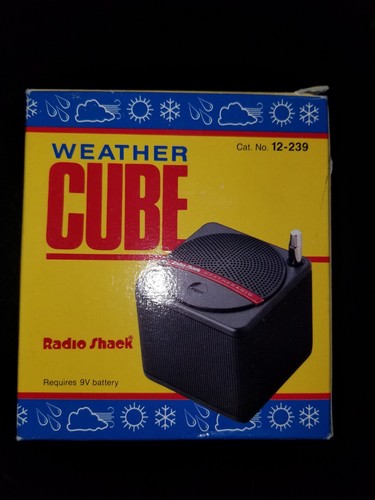 Vintage Radio Shack Weatheradio Cube Model 12-239 Weather Radio 162.4 ...