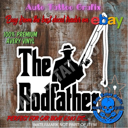 The Rod Father RodFather Decal Sticker Fishing Boat Car Truck Eski ...