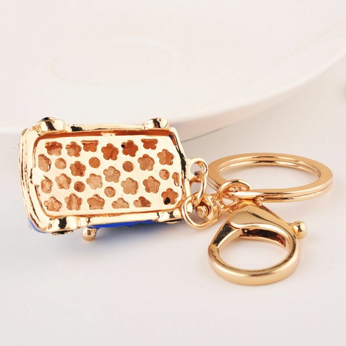 Red/Blue Car Model Keychain Girl's Vintage Gold Plating Fashion Party ...