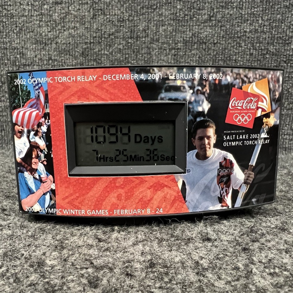 2002 Salt Lake City Winter Olympics Torch Relay Countdown Clock In EUC ...