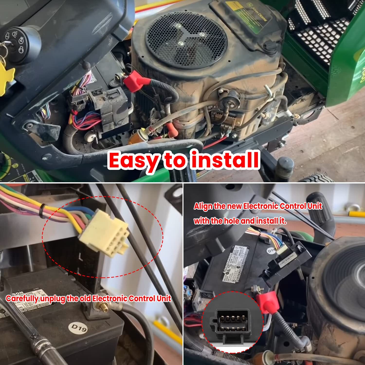 Electronic Control Unit Module #AM141075 for JohnDeere X300 X320 X324 ...