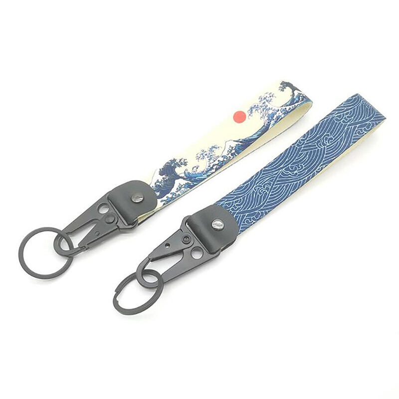Japanese Car Keychain Nylon Thermal Transfer Key Ring Strap Lanyard ...