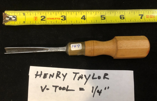 Vintage Henry Taylor Acorn Carving V- TOOL Sheffield Steel | eBay