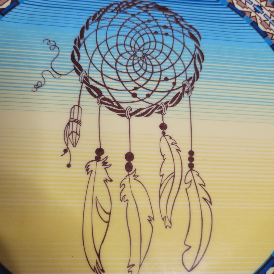 Pendleton Melamine Lunch Plate Dreamcatcher Southwestern Blue Yellow | eBay