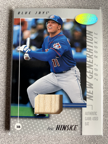 2002 Leaf Certified Eric Hinske New Generation Rookie Game-Used Bat ...