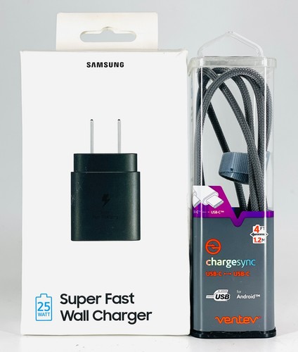 OEM Samsung 25W USB-C Wall Charger Super Fast Power Adapter For S20 S21 ...