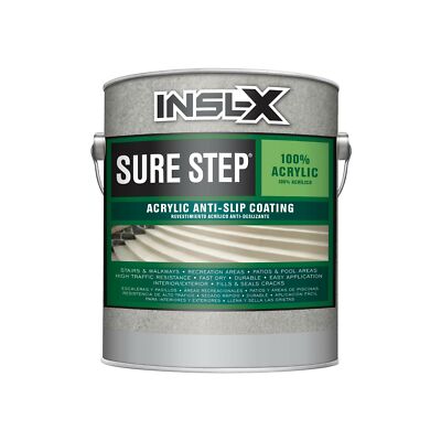 INSL-X Sure Step 100% Acrylic Anti-Slip Coating Paint Light Gray 1 ...