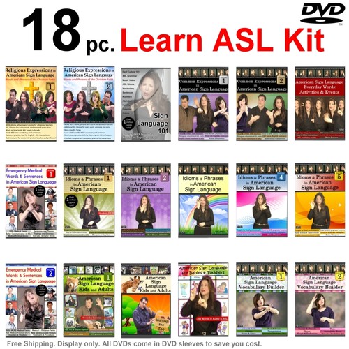 18-DVD Complete American Sign Language Training Set (18 DVDs) NEW | eBay
