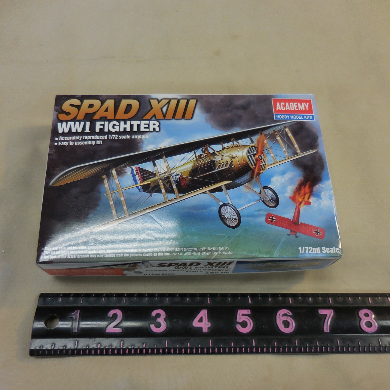 NIB Vintage/Academy/1/72Scale/Airplane/WW-1/French/Fighter(Spad/X111 ...