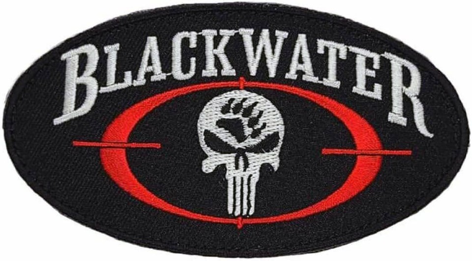 Blackwater Security Embroidered Morale Patch |2PC Hook Backing 4.5x2.5 ...