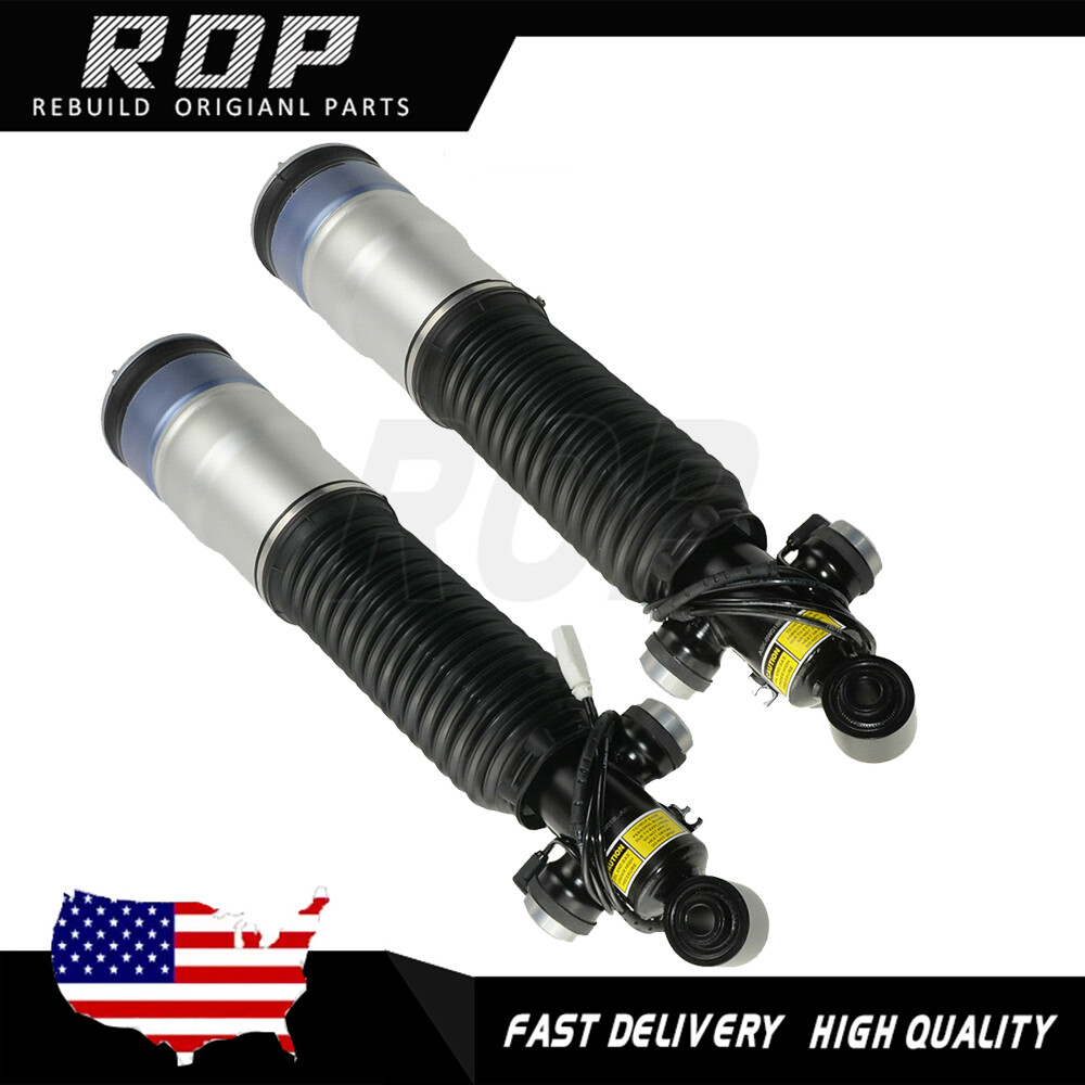 Pair Rear Air Suspension Shock Struts Fit BMW F01 F02 740i 750i 760i ...