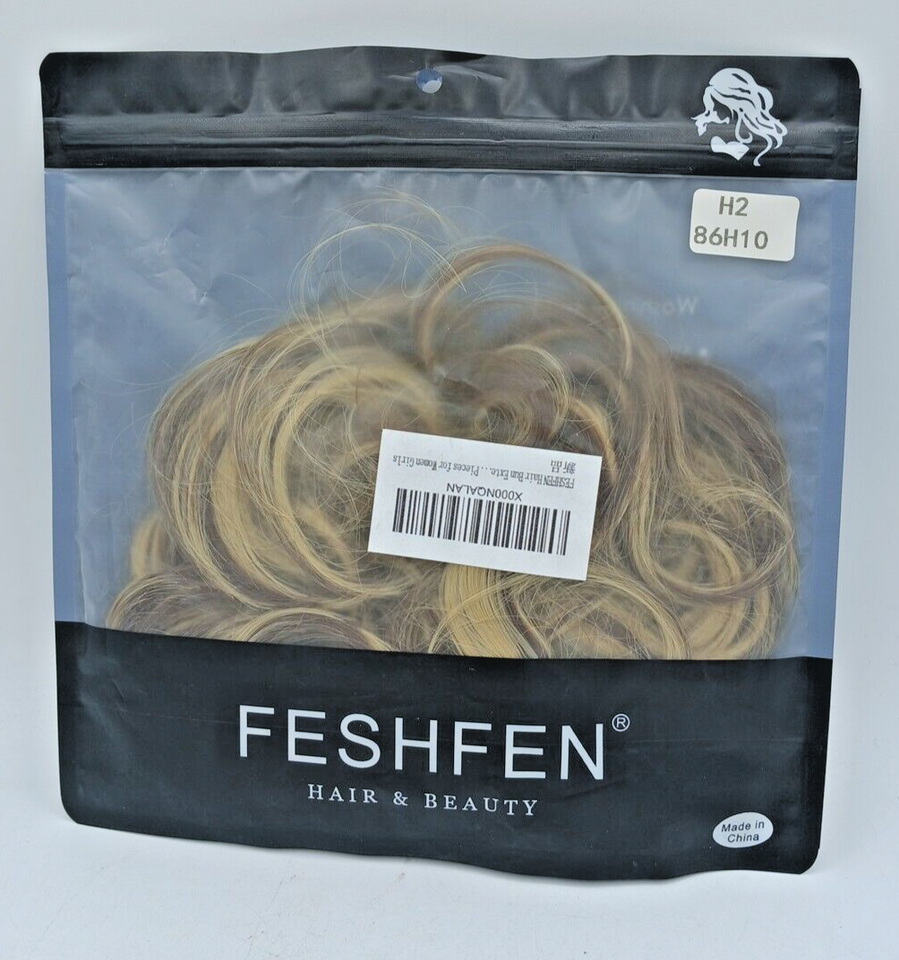 FESHFEN Hair Bun Piece H286H10 Blonde/Medium Brown. M53 | eBay