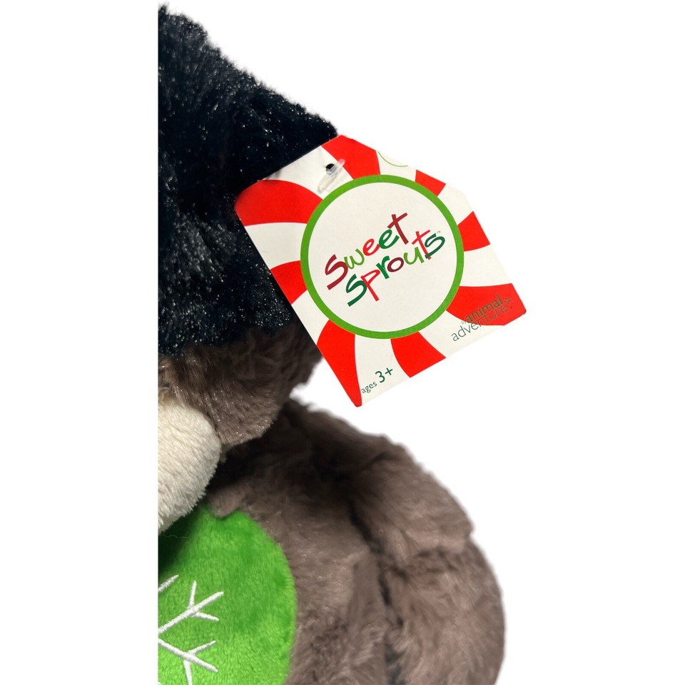 SWEET SPROUTS ANIMAL ADVENTURE DOG GRAY GREEN SNOWFLAKE PLUSH HOLIDAY 17" NWT | eBay