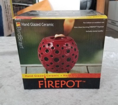 Firepot Hand Glazed Ceramic Daddy-Oh Red by Bird Brain (NEW) | eBay