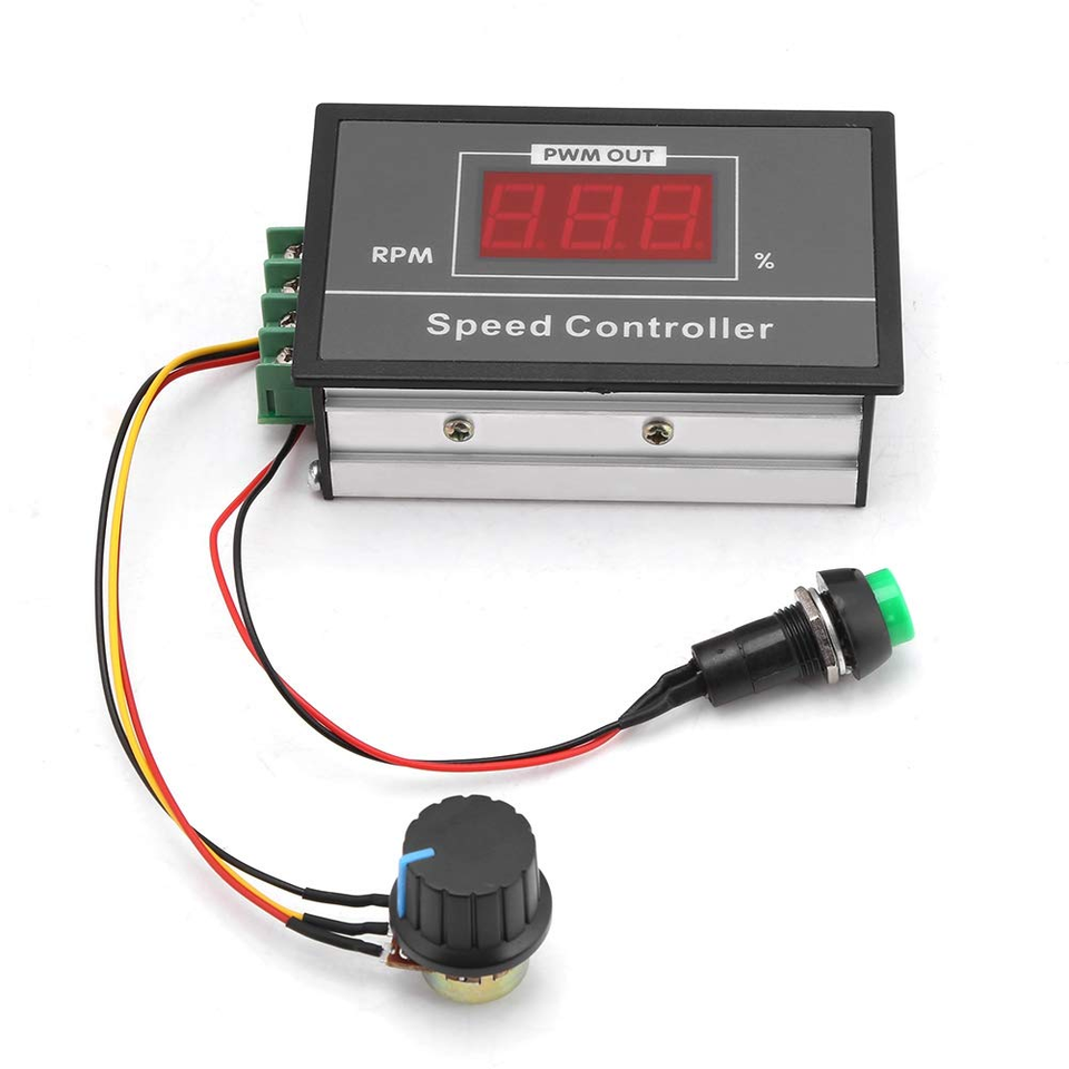PMW Motor Speed Controller Adjustable Regulator Generator DC 6-60V 12V ...