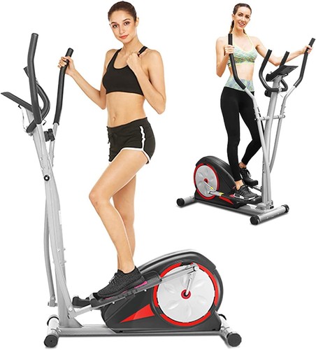 Elliptical Exercise Machine w/ Hyper-Quiet Magnetic Driving System &LCD ...