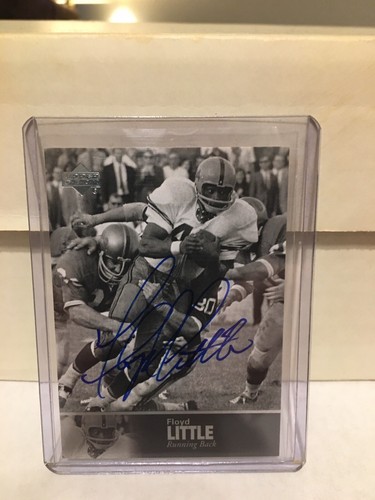 Floyd Little Signed 2011 Upper Deck College Football Legends Syracuse ...