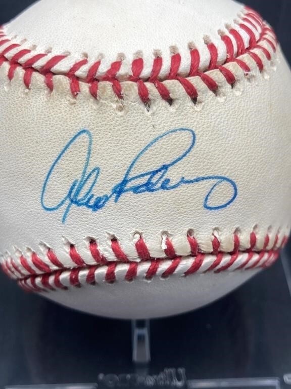 Alex Rodriguez Autographed Baseball w/ Card Youngest to 500/600 HRs COA ...