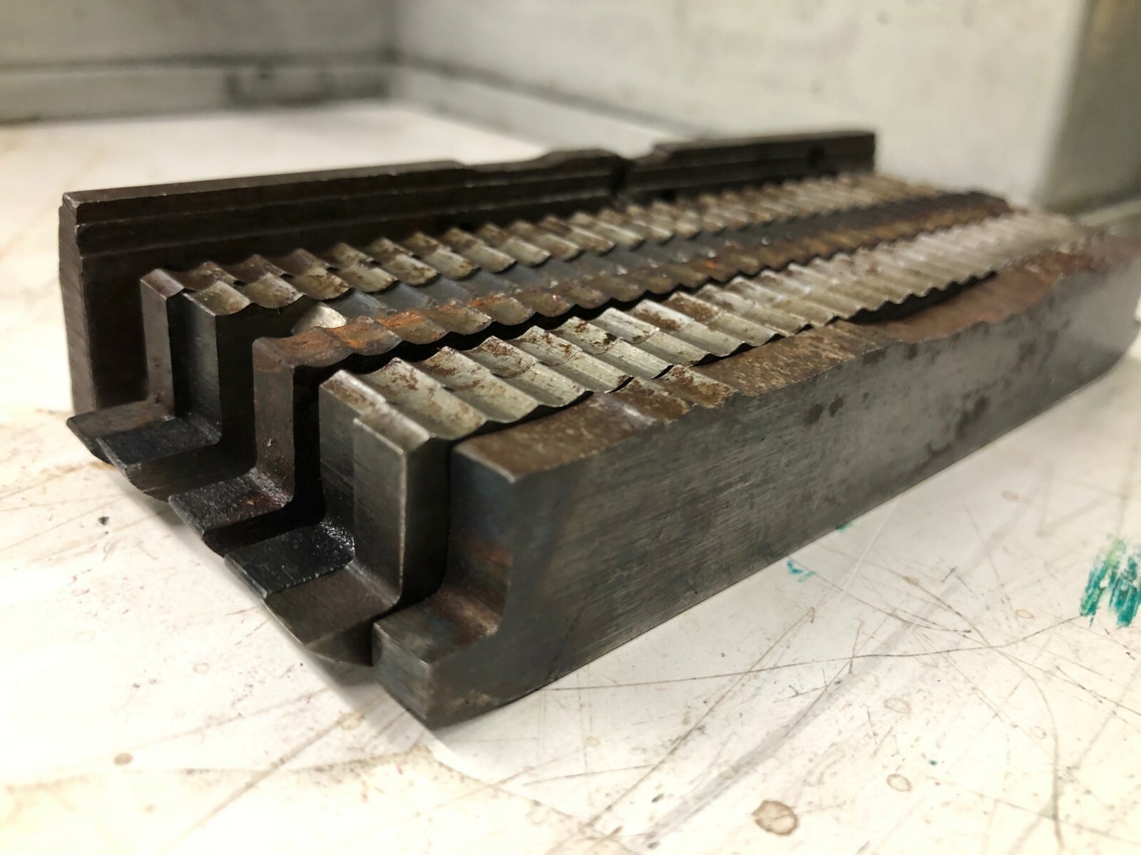 SET OF 9 ENGINE TURNING STRAIGHT LINE PATTERN BARS | eBay