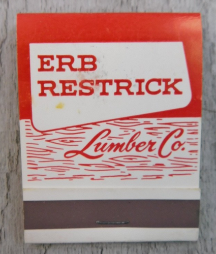 Erb Restrick Lumber Co. Birmingham Michigan Full Unstruck Vintage ...
