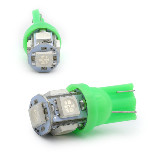 10-pack GREEN color T10, Wedge Bulb LED for Malibu 12V AC/DC Landscape ...