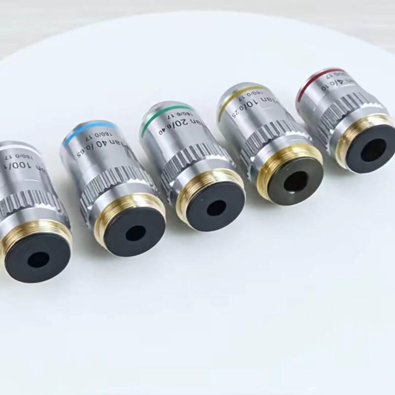 4X 10X 20X 40X 100X Plan Achromatic Objective Lens for Biological ...