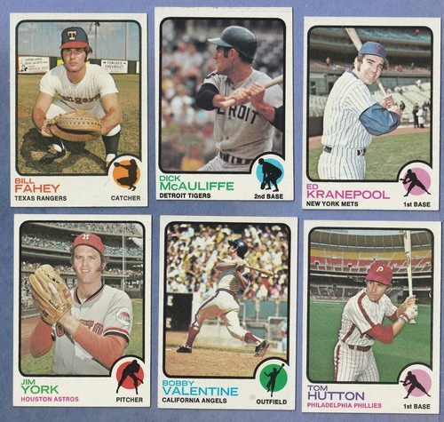 8 1973 TOPPS COMMONS LOT NRMT or better ALL CARDS SCANNED! | eBay