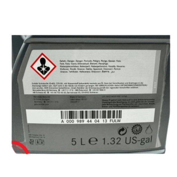 Mercedes-Benz Transmission Fluid 5L Can 0009894404 | Genuine OEM