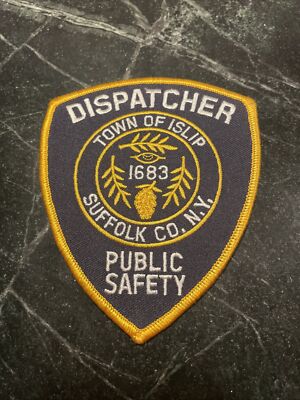 LONG ISLAND NY Dispatcher ISLIP FIRE Public Safety RESCUE PATCH Rare ...