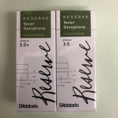Saxophone Reeds D'Addario Reserve Tenor 5 Filed 3.0+ and 3.5 Set | eBay