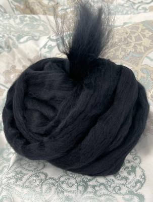 Black Wool Roving, Merino Wool, Shep's Wool Black, Black Roving ...