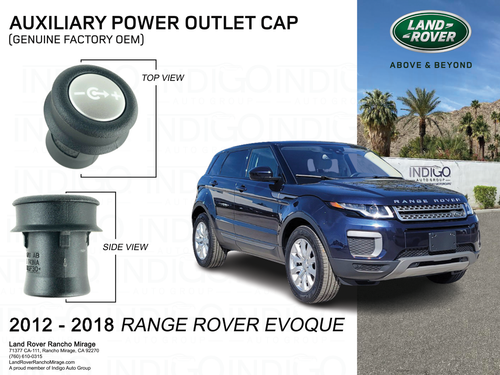 2012-2018 RANGE ROVER Evoque Auxiliary Accessory Power Outlet Cover Cap ...