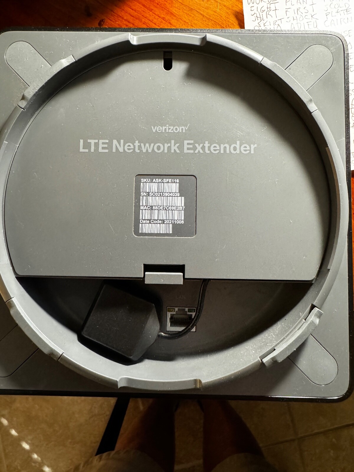 Verizon Wireless 4G LTE Network Extender ASK-SFE116 Cell Phone Signal ...