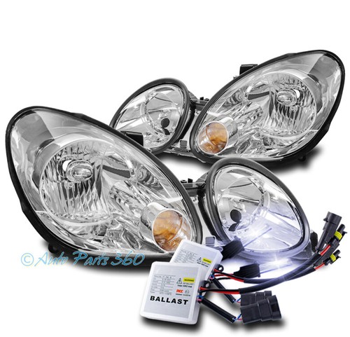 FOR 98-05 LEXUS GS300 GS400 GS430 CRYSTAL STYLE HEADLIGHTS LAMP CHROME ...