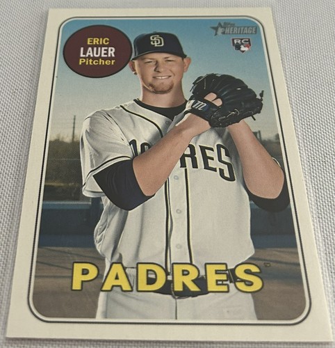 2018 Topps Heritage High Number Baseball Eric Lauer San Diego Padres ...