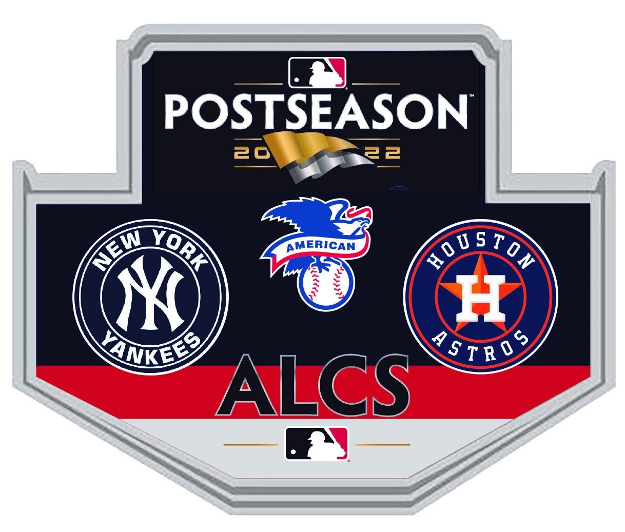 2022 ALCS PROGRAM & PIN AMERICAN LEAGUE CHAMPIONSHIP SERIES ASTROS VS ...