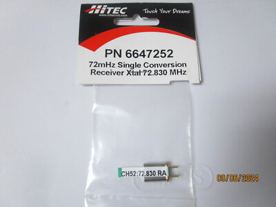 HiTEC 6647252 Single Conversion Receiver Crystal Channel 52 72MHz / 72 ...